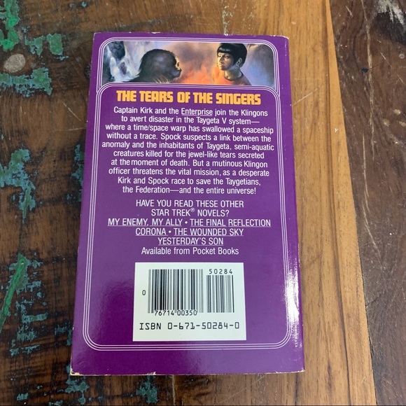 Vintage | Accents | Star Trek Book 9 The Tears Of The Singers Melinda ...